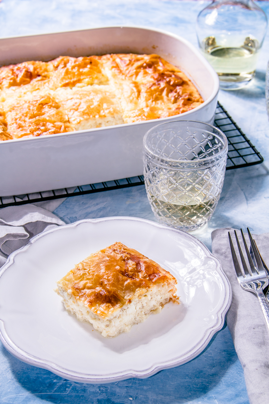 Greek Cheese Pie (Tyropita) - The Healthy Cook